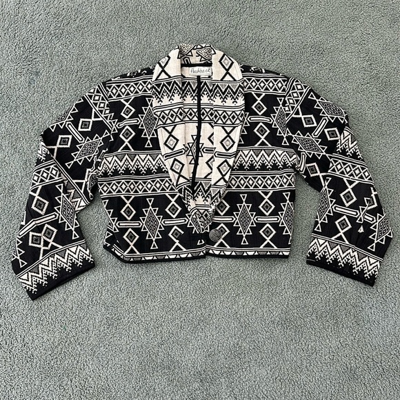 Flashback | Jackets & Coats | Vintage 9s Woven Tapestry Jacket Tribal ...